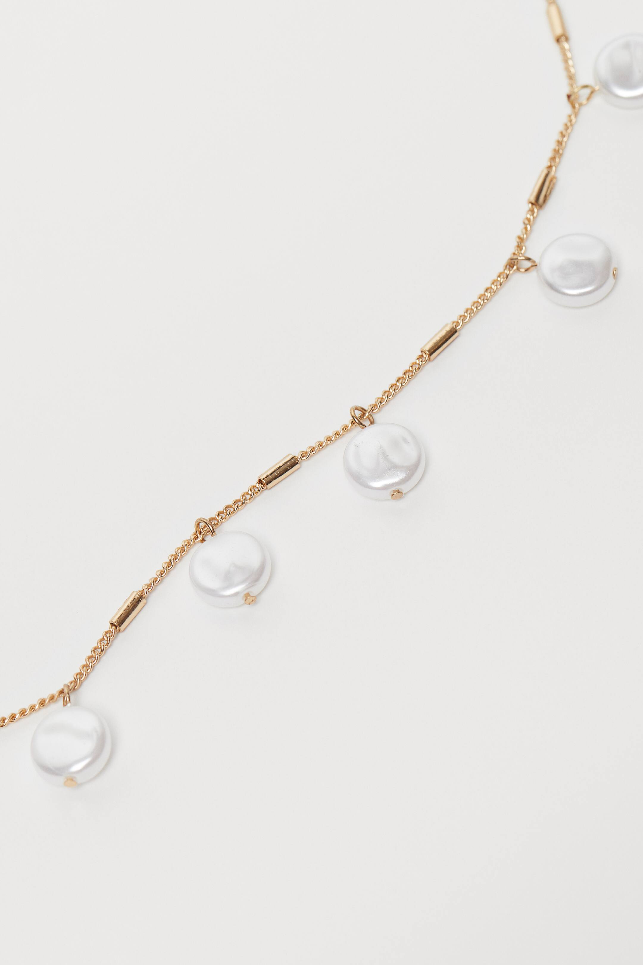 Collier court avec pendentifs - Doré/blanc - FEMME | H&M FR