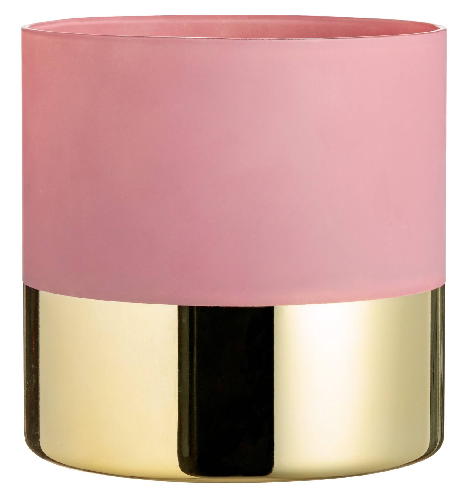 Powder pink/gold-colored Large glass plant pot at H&M Home | H&M CA