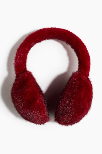 Women's Dark red Fluffy earmuffs | H&M GB