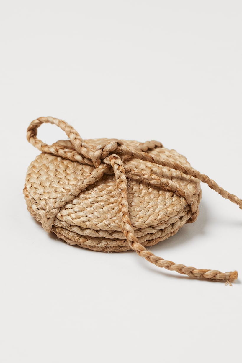 4-pack Coasters - Light beige - Home All | H&M US