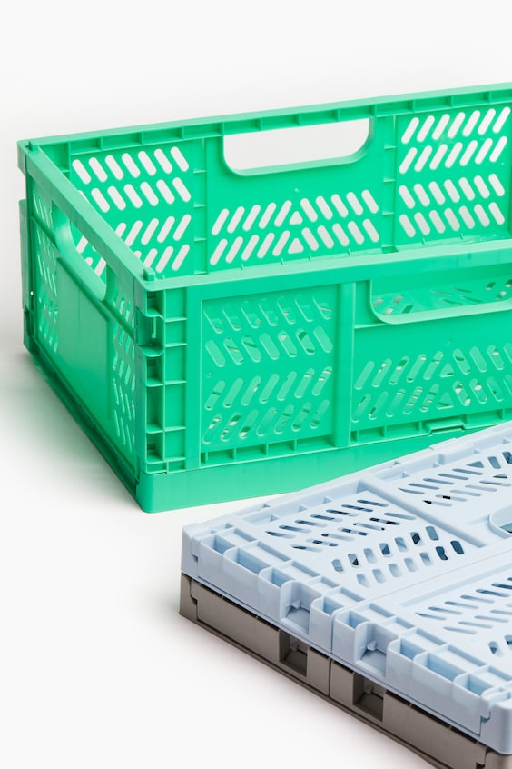 Large Foldable Storage Box - Bright green - Home All | H&M US