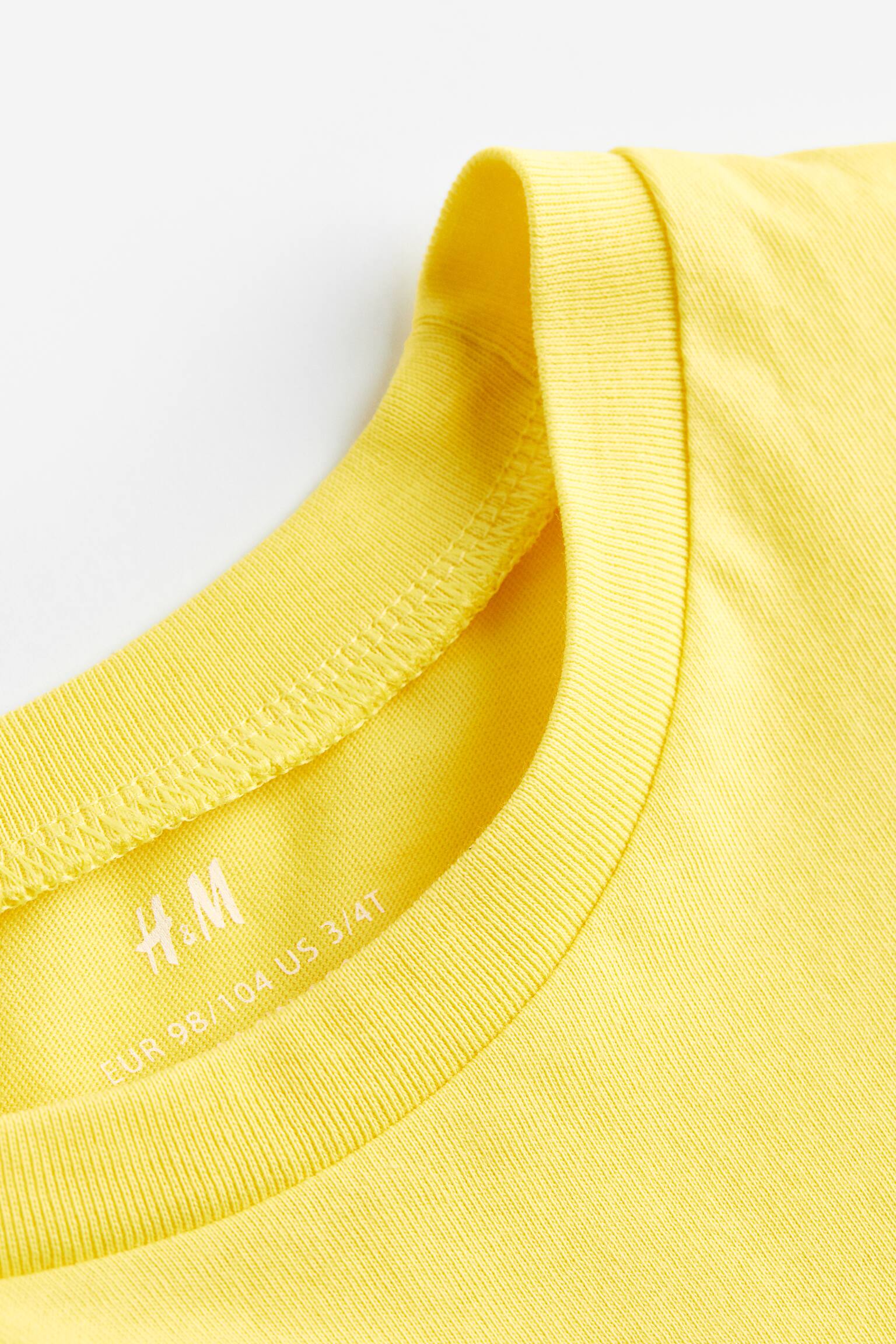 Yellow Cotton T-shirt for kids | H&M CA