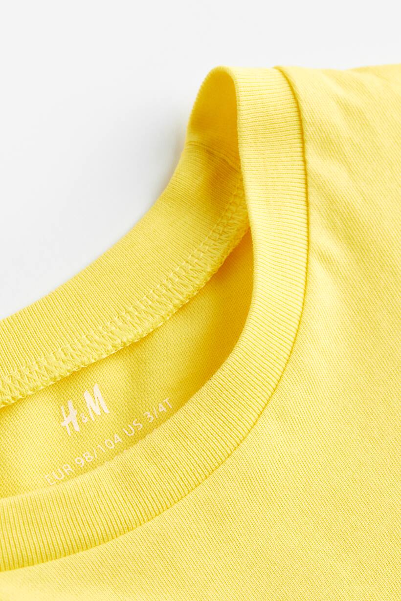 Yellow Cotton T-shirt for kids | H&M CA