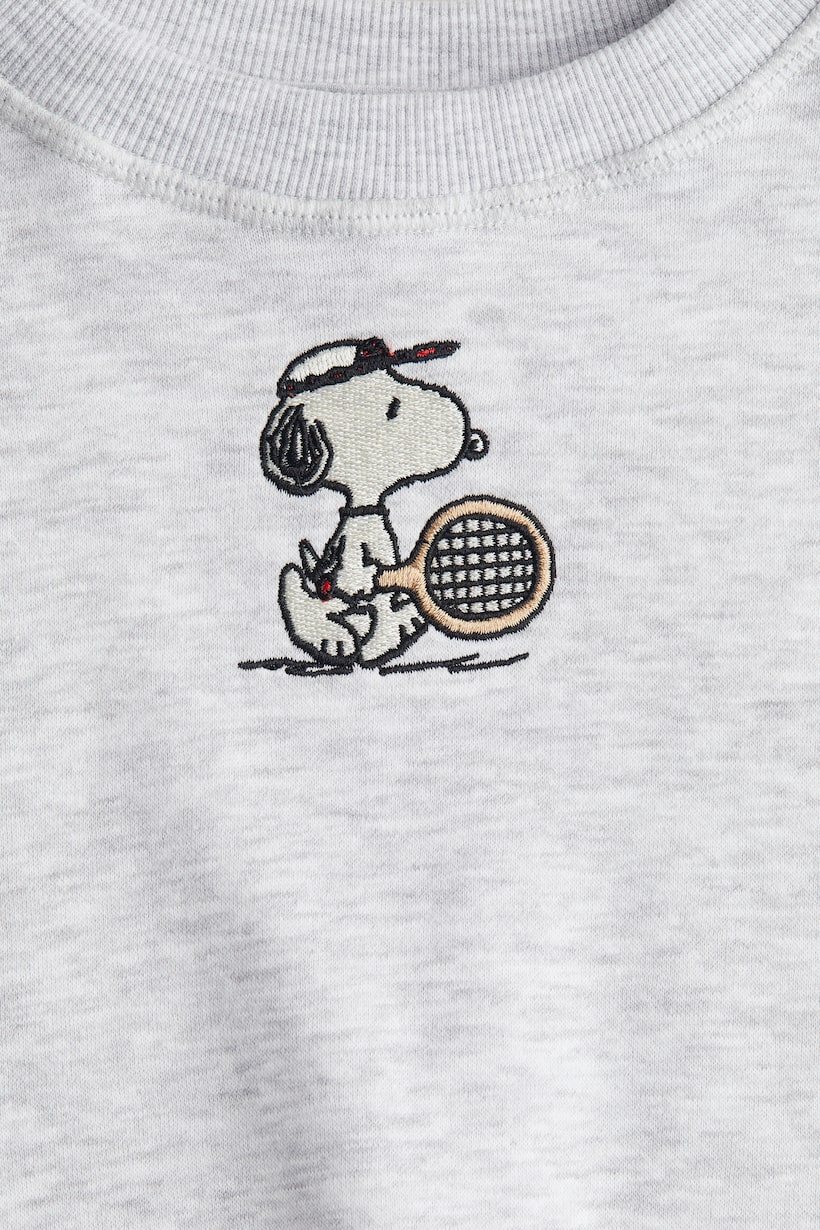 Sweatshirt with Printed Motif - Light gray/Snoopy - Kids | H&M US