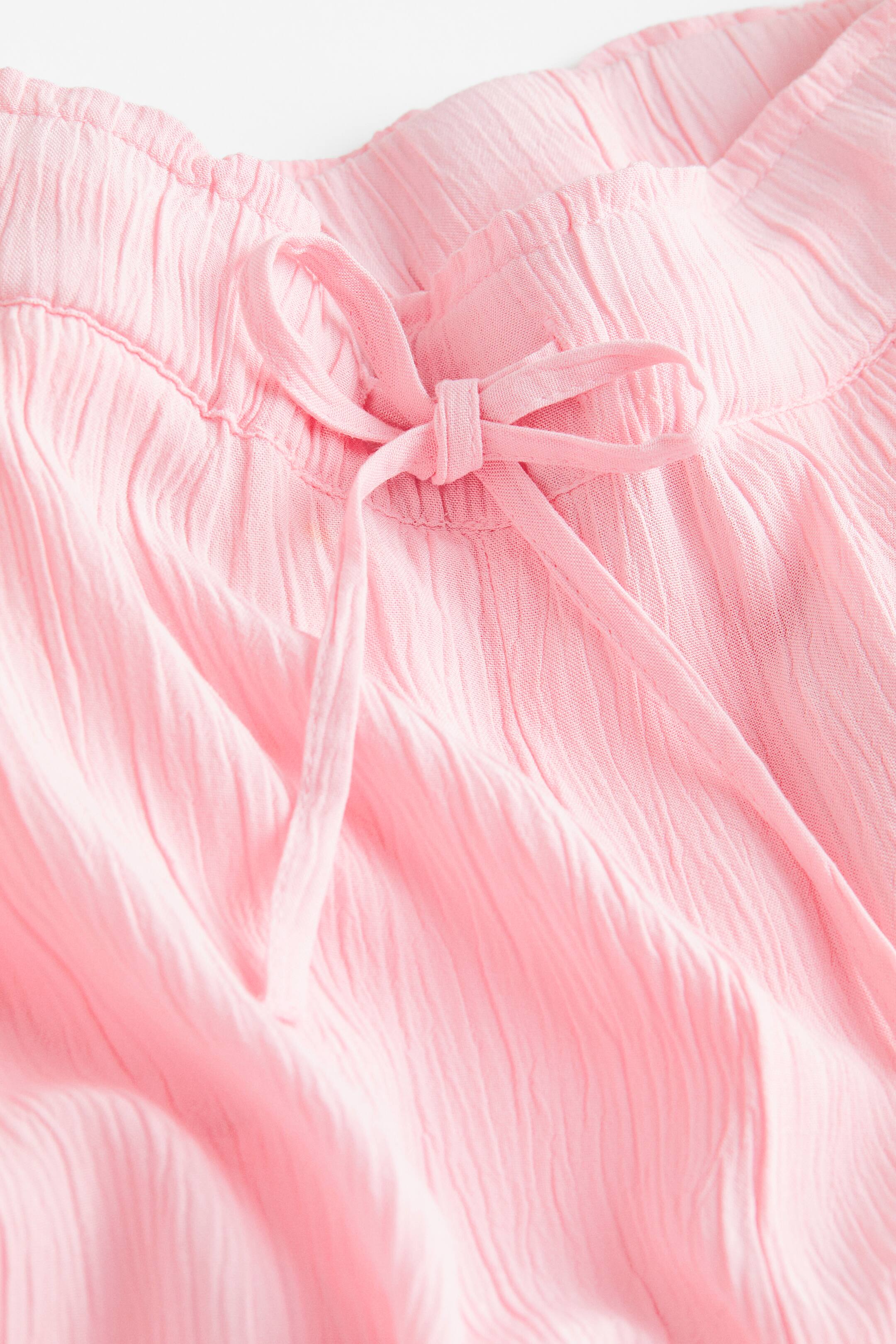 Crêpe pull-on trousers - Light pink - Ladies | H&M IN