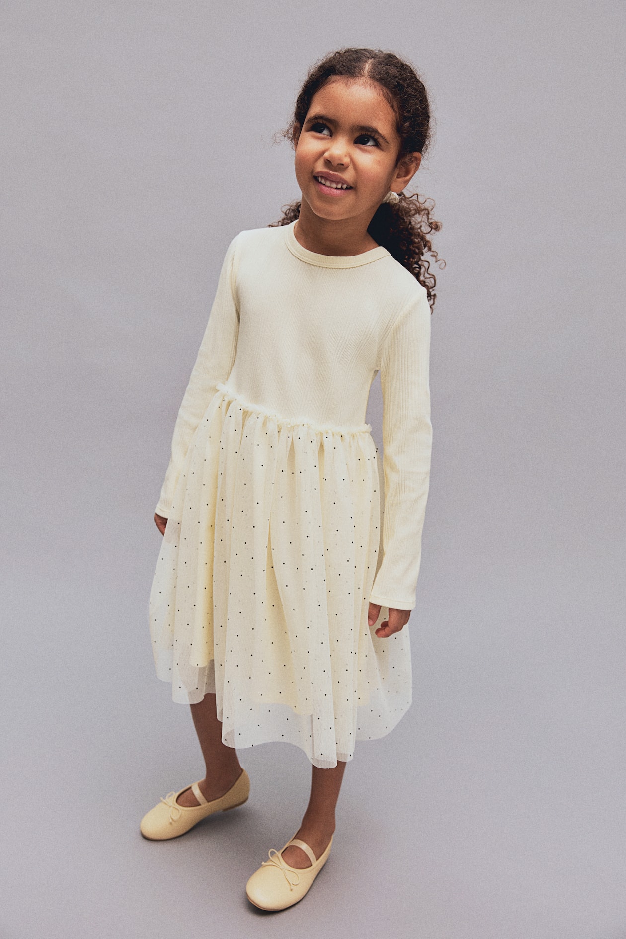 Tüllruha - Világossárga/pöttyös - GYEREK | H&M HU