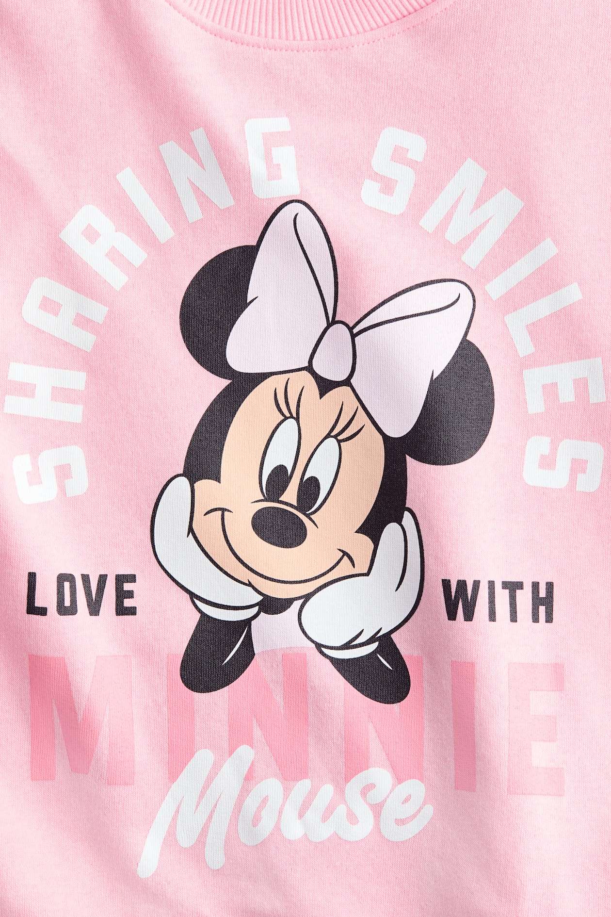 Pink/Minnie Mouse Printed sweatshirt for kids | H&M IE