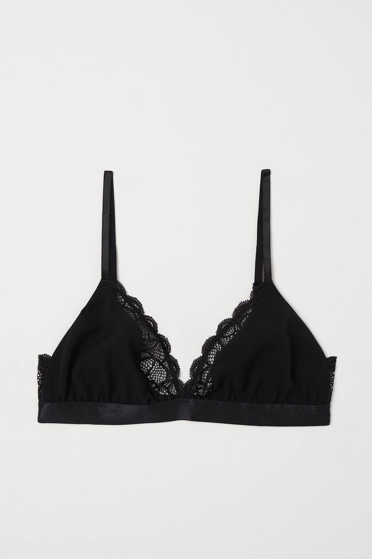 Soft-BH aus Seide - Schwarz - Ladies | H&M AT