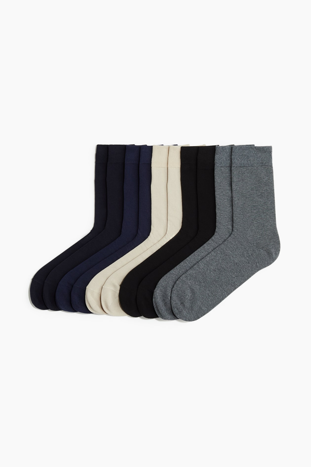 10-pack socks - Navy blue/Beige - Men | H&M GB