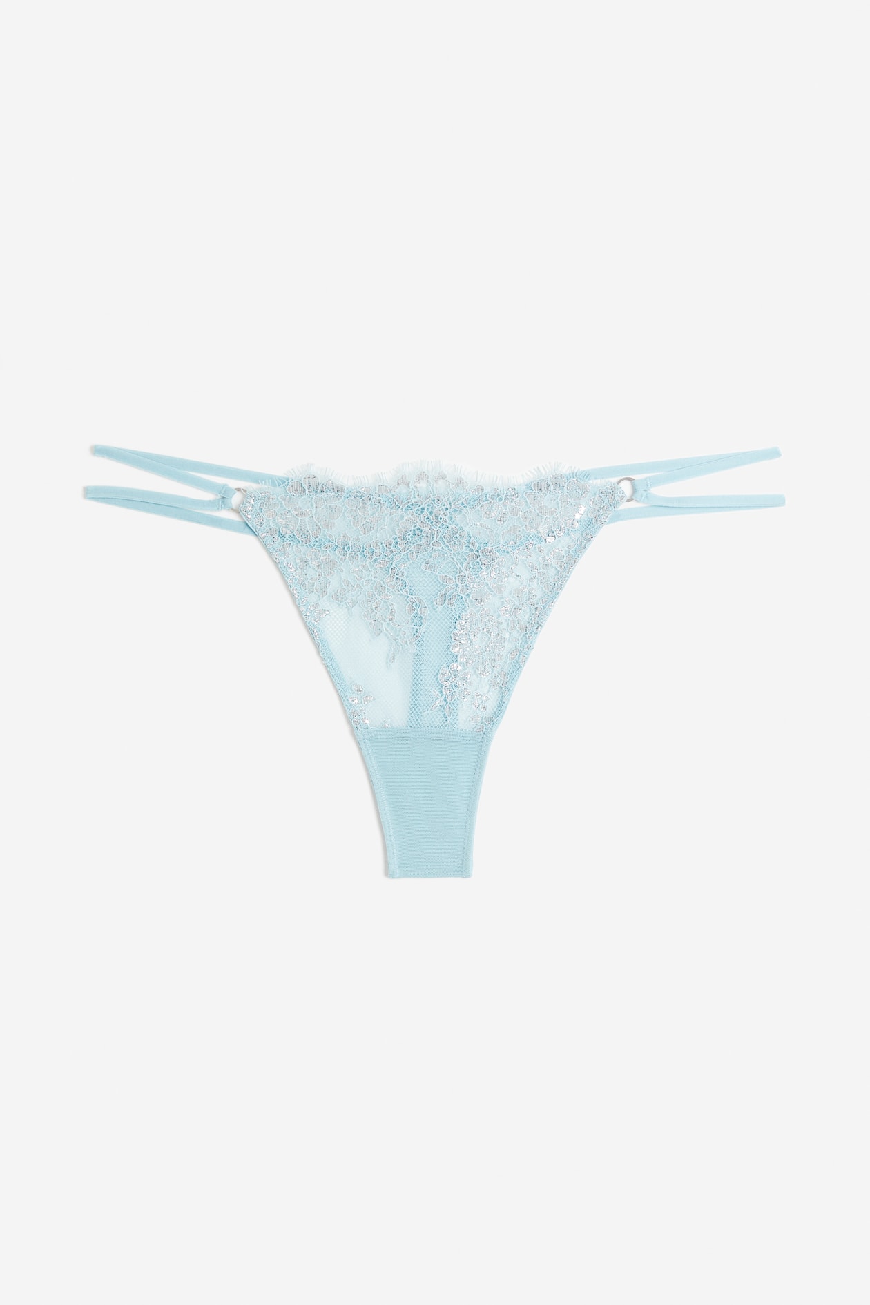 Lace thong briefs - Turquoise - Ladies | H&M GB