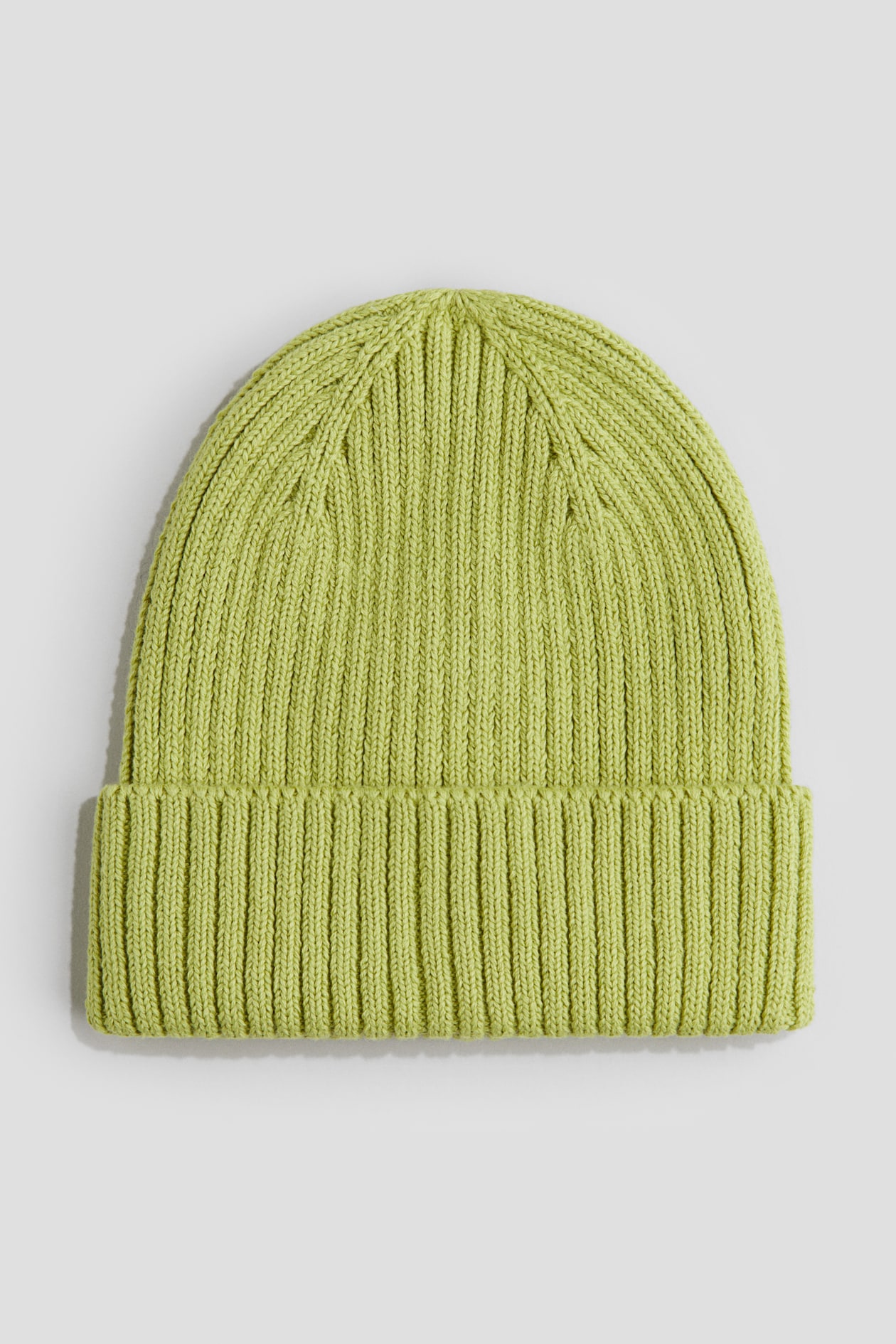 Lime green Rib-knit beanie for kids | H&M GB
