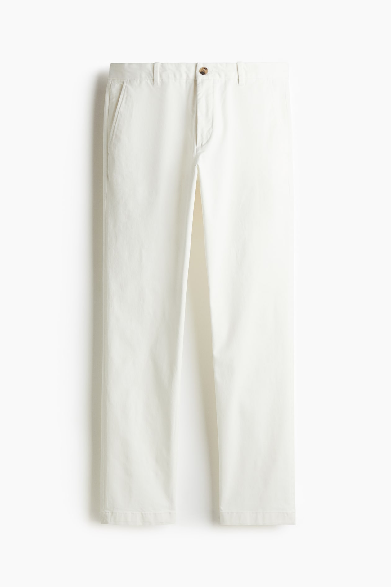 Men’s Cream Slim-Fit Cotton Chinos | H&M US
