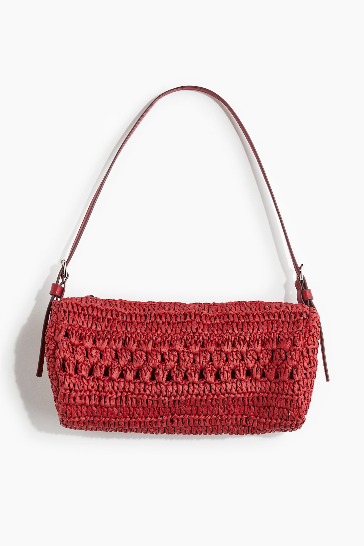 Women's Red Straw Shoulder Bag | H&M US