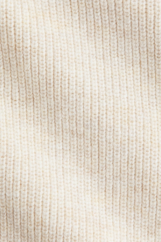 Light beige melange Waffle-knit Henley Sweater for kids | H&M US