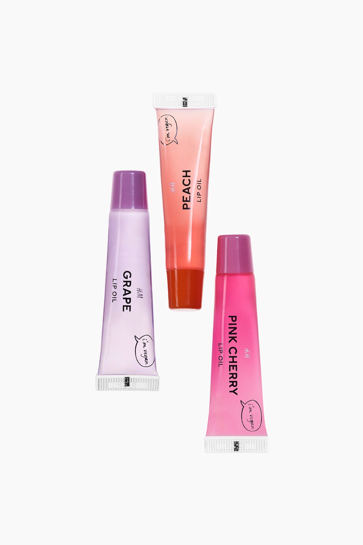 3-pack Lip Oil Kit - Pink Cherry/Peach/Grape - Beauty all | H&M US
