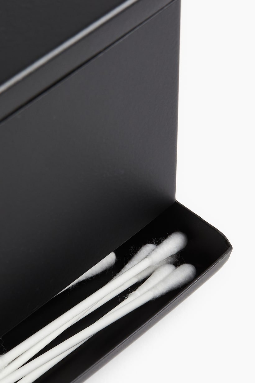Black Metal Cotton Swab Dispenser at H&M Home | H&M US