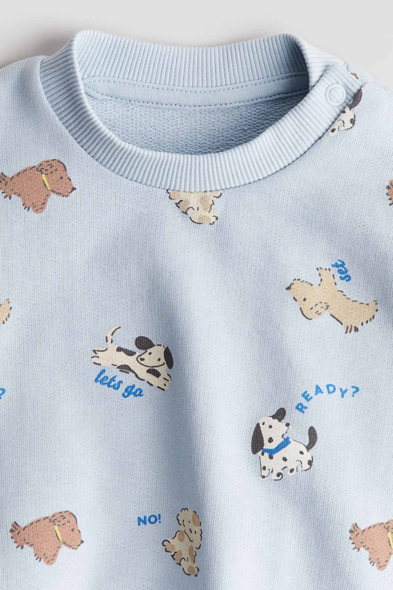 Printed Sweatshirt - Light blue/dogs - Kids | H&M US