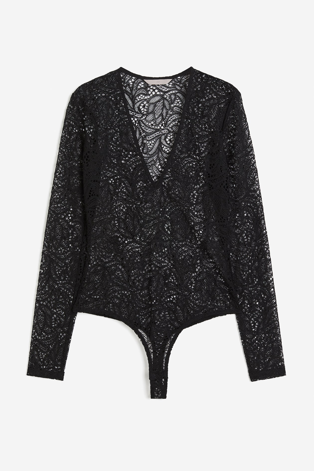 Women's Black Lace thong body | H&M GB