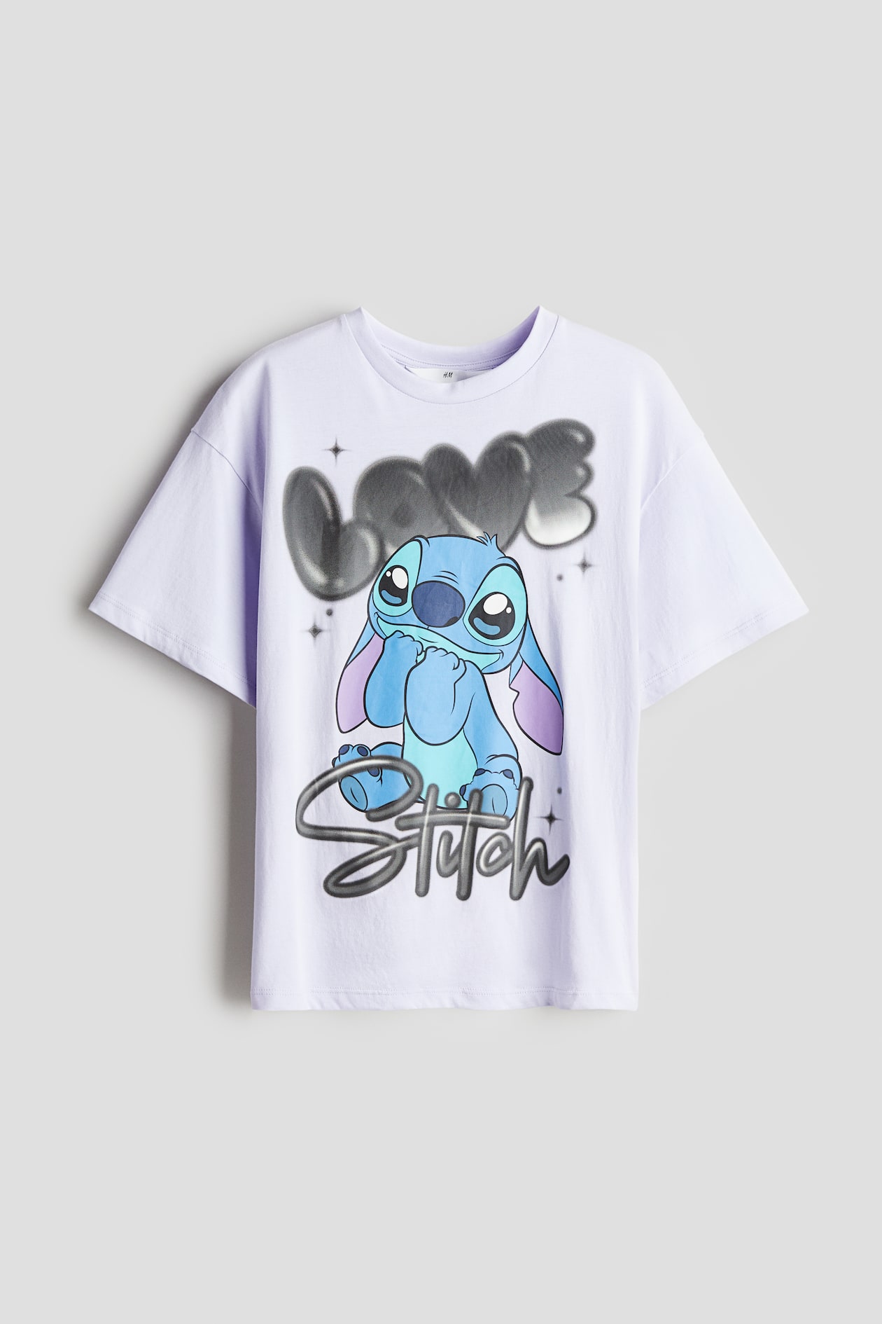 Oversized T-Shirt with Printed Motif - Light purple/Stitch - Kids | H&M US