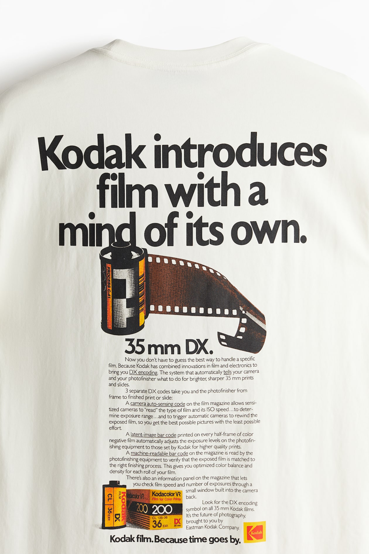 Loose Fit T-shirt - White/Kodak - Men | H&M GB