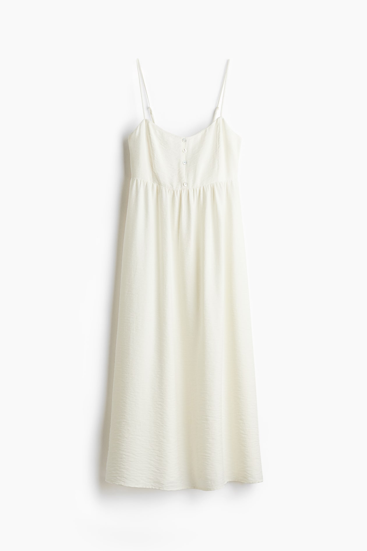 Women's White Button Front Strappy Dress | H&M AU