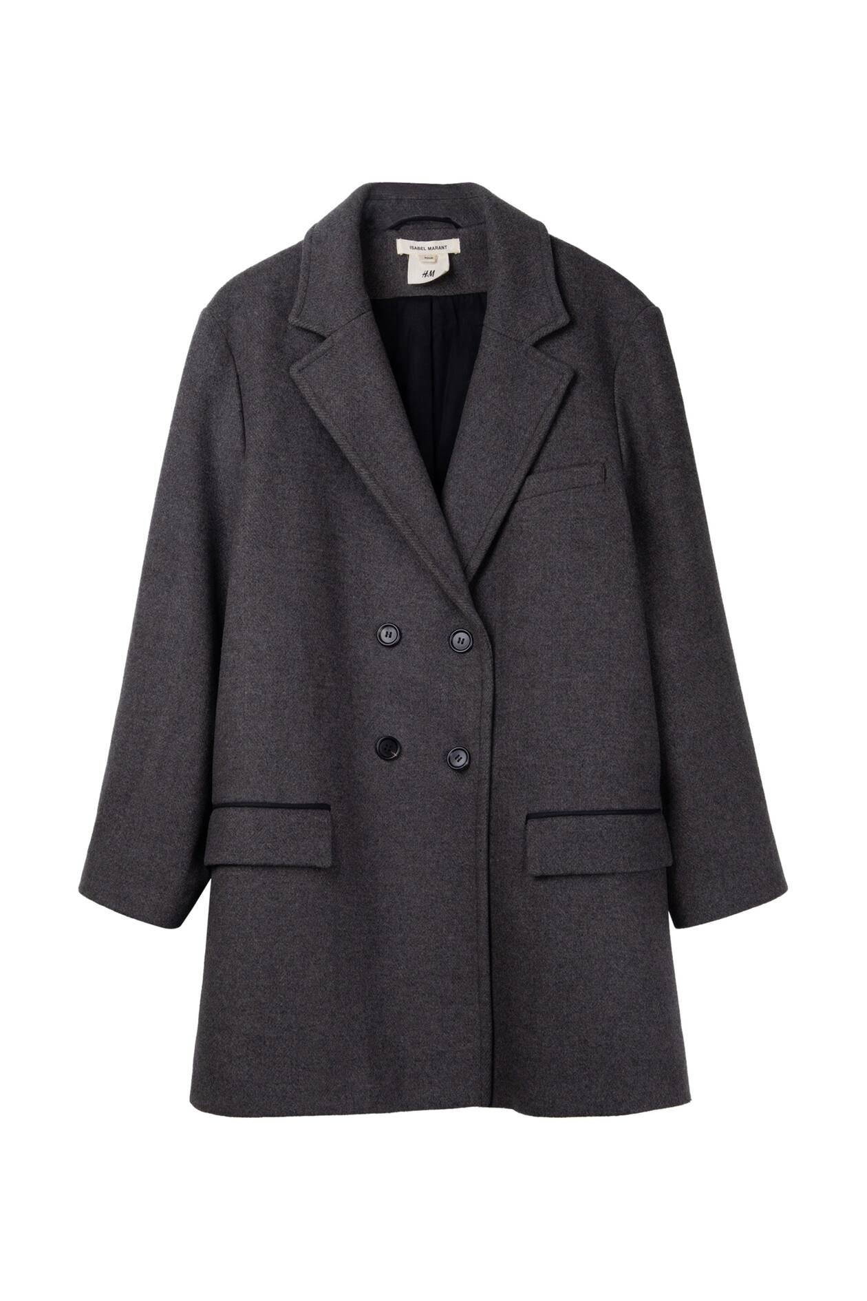 ISABEL MARANT POUR H&M Coat Size 42 - Grey - DAMES | H&M BE