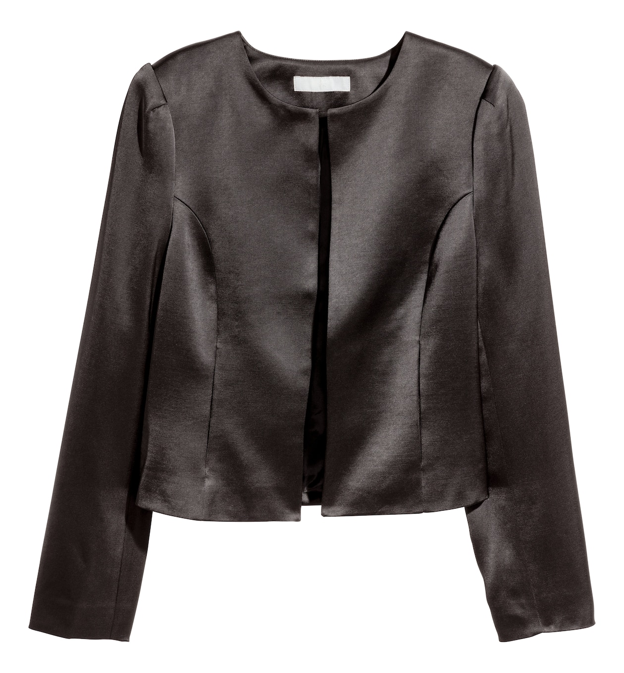 Short satin jacket - Black - Ladies | H&M GB