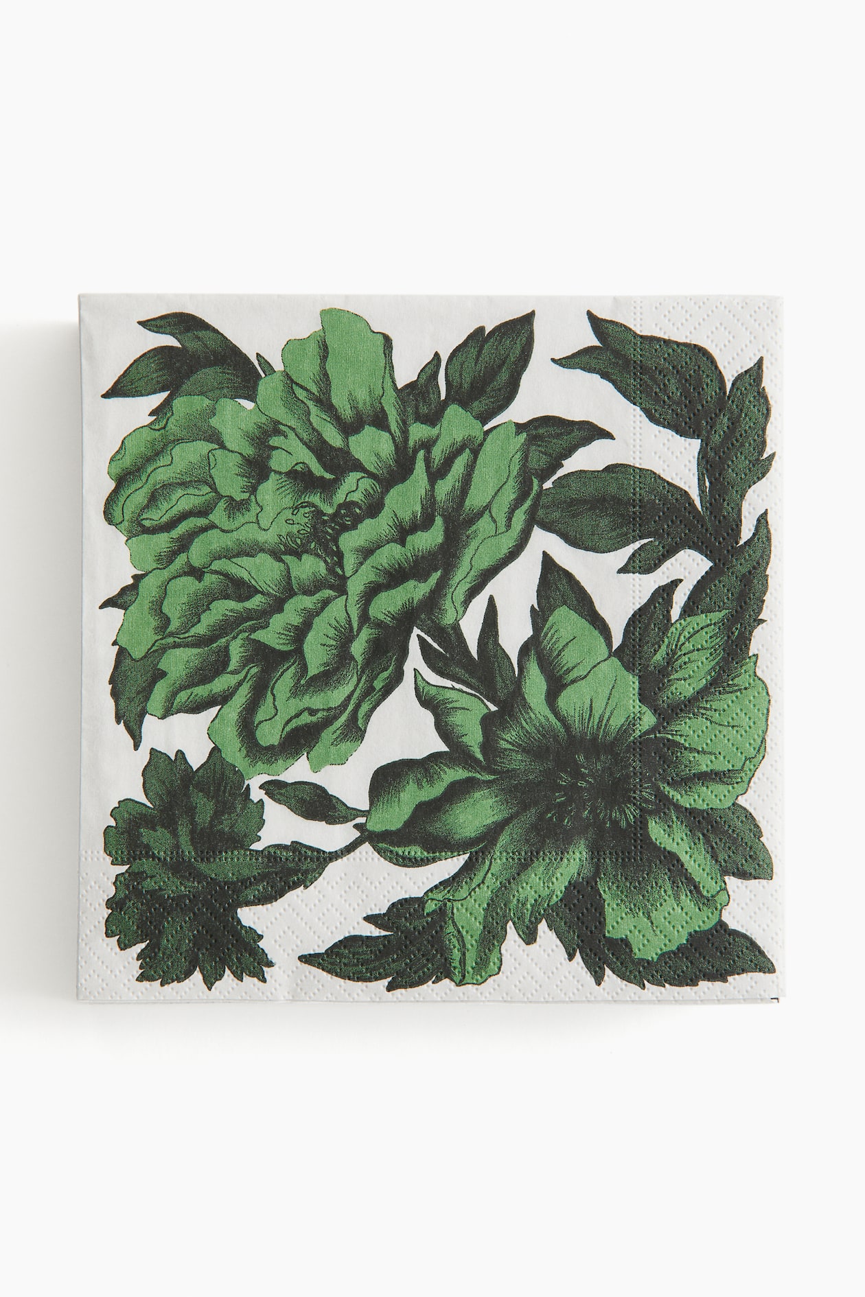 Green/floral 20-pack Patterned Paper Napkins at H&M Home | H&M CA