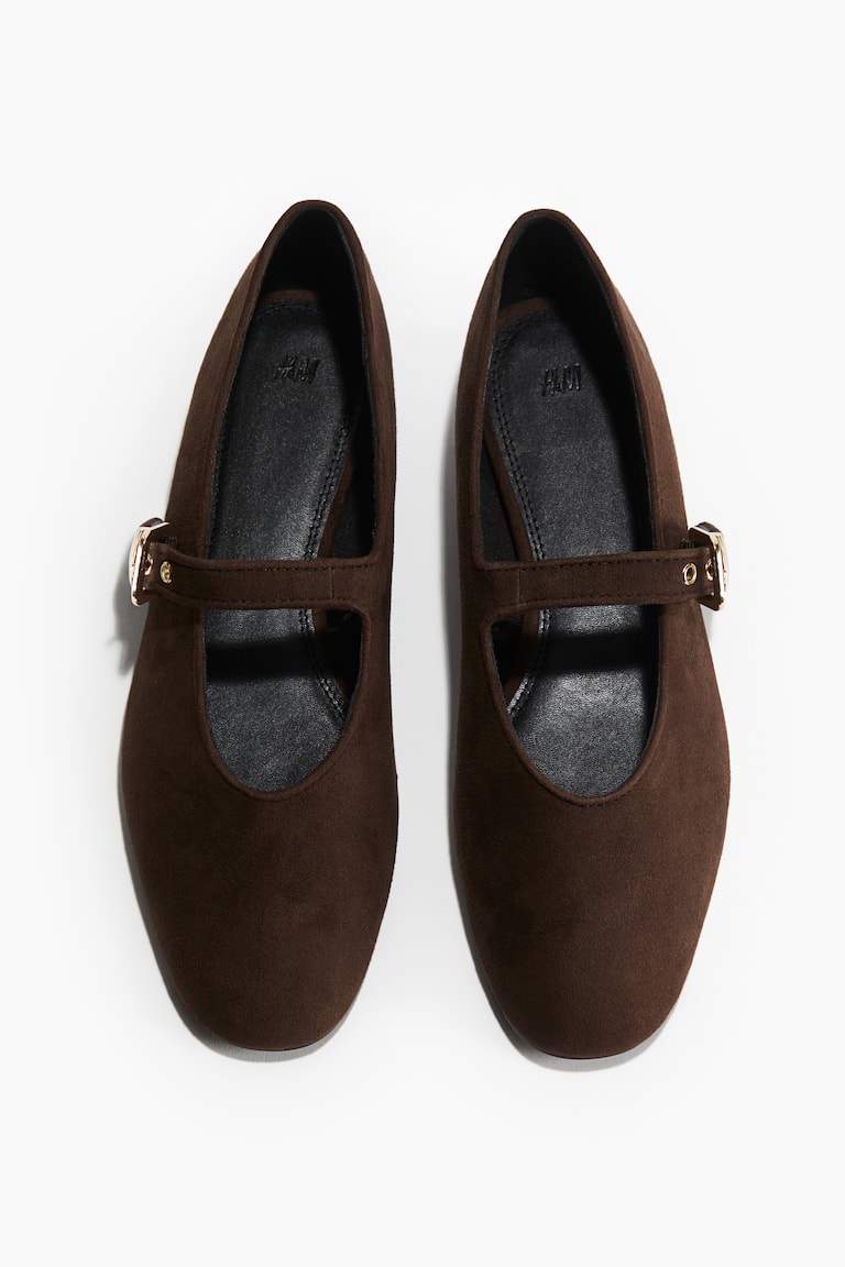 Ballerines façon babies - Marron foncé - FEMME | H&M FR