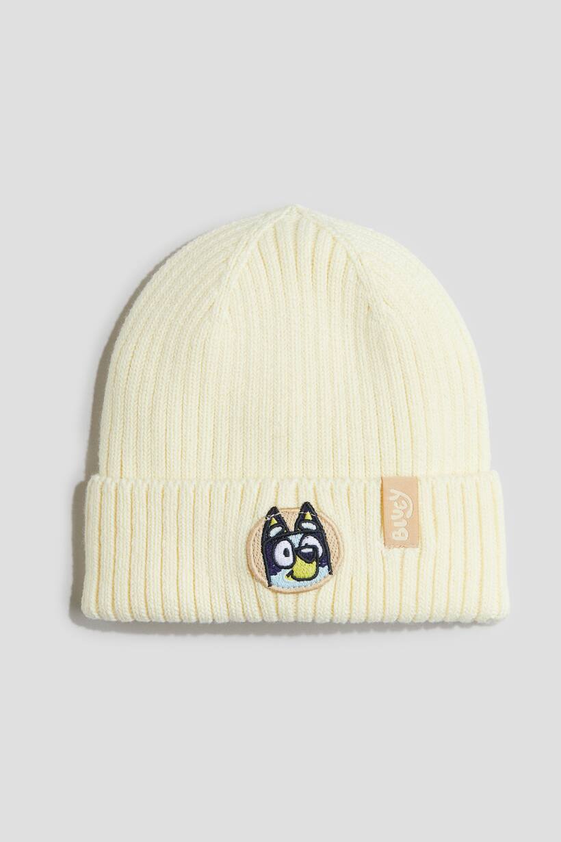 Cream/Bluey Appliquéd beanie for kids | H&M GB
