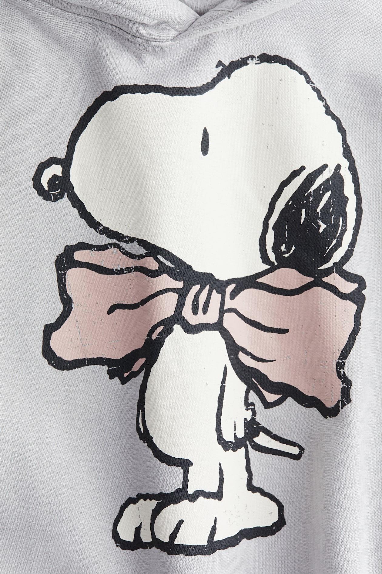 Light grey/Snoopy Oversized printed hoodie for kids | H&M IN