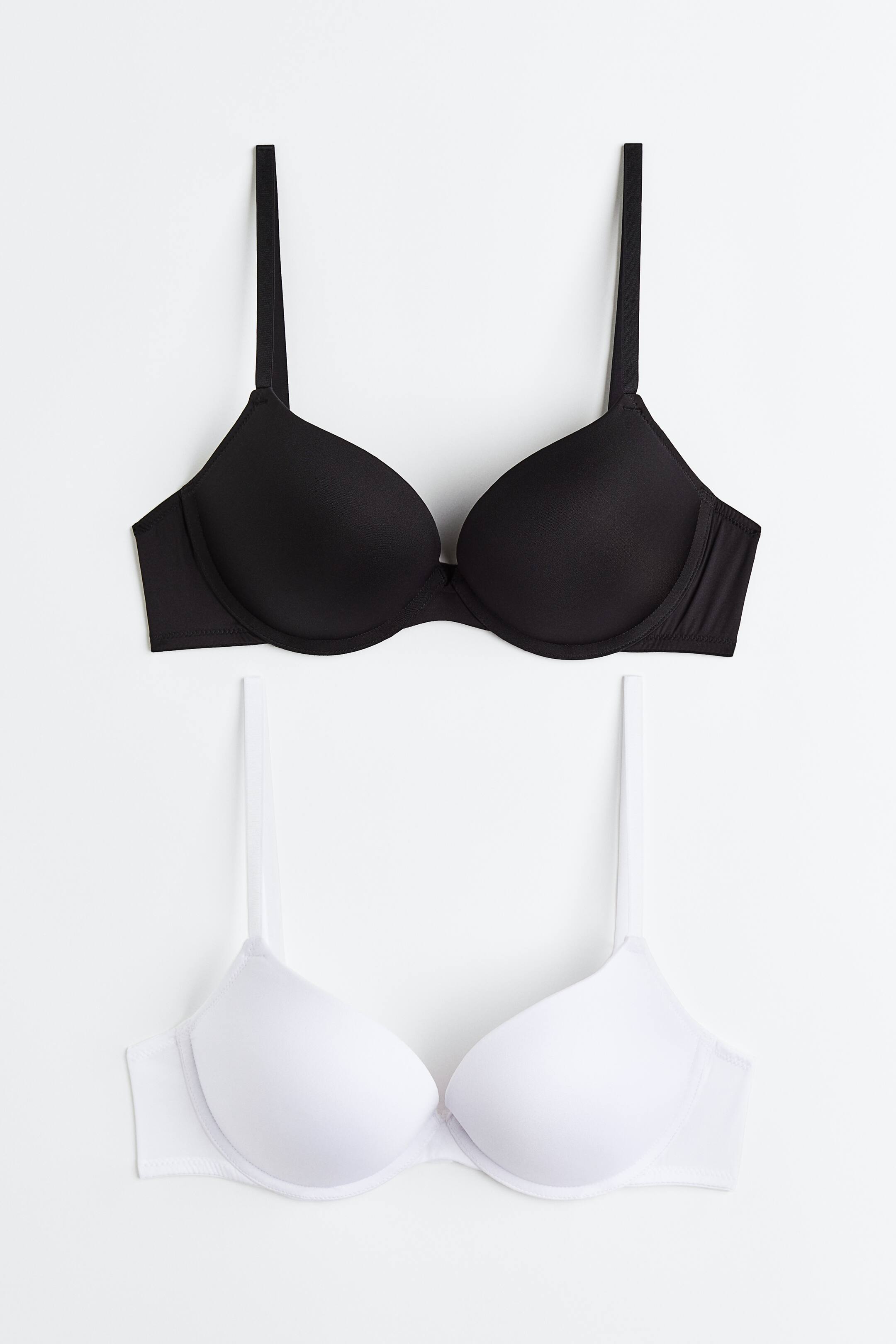 2er-Pack Super-Push-up-BHs - Schwarz/Weiß - Ladies | H&M AT