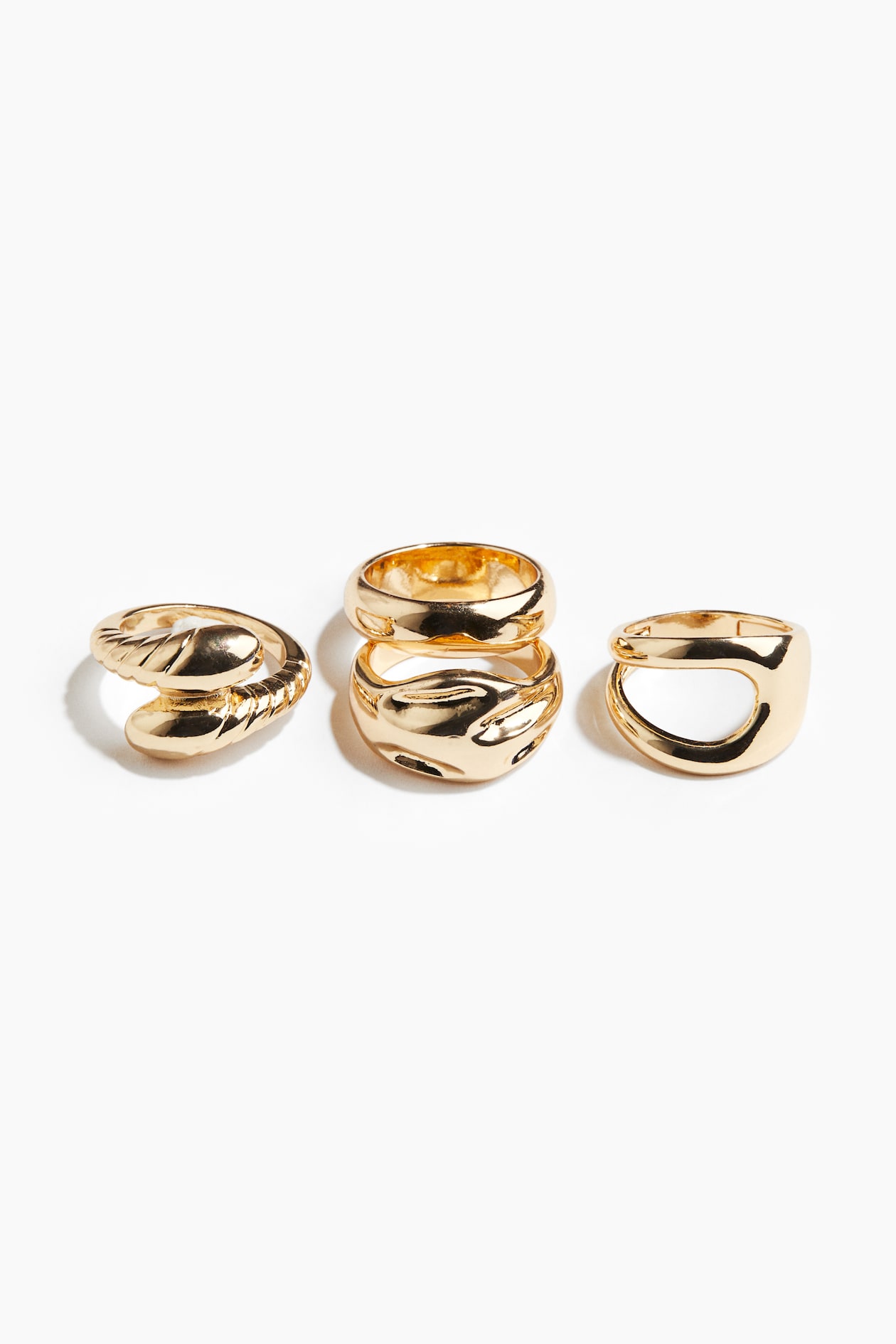 Women's Gold-colored 4-Pack Rings | H&M CA