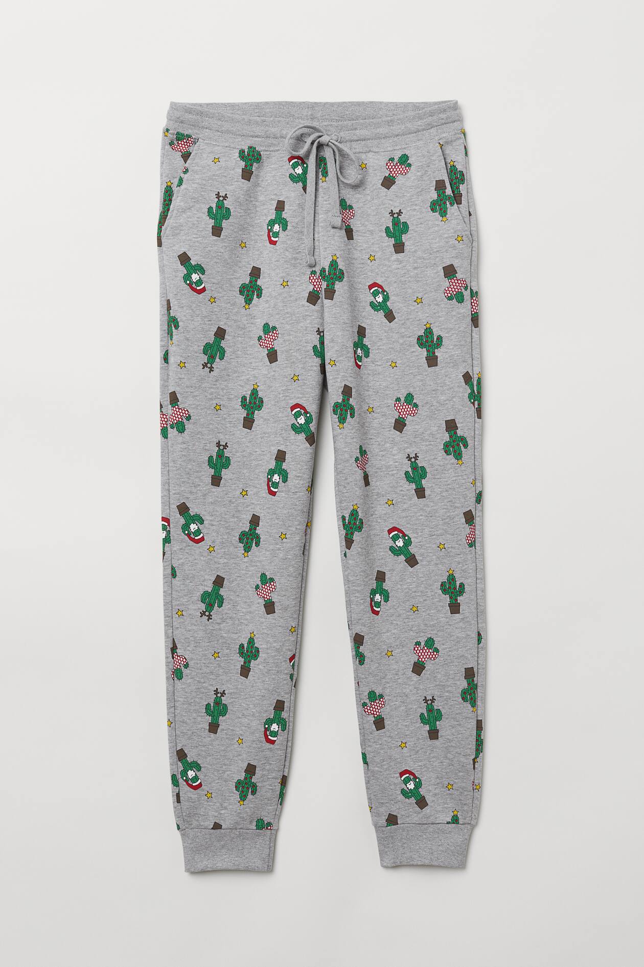 Pantalon de jogging à motif - Gris chiné/cactus - FEMME | H&M CA