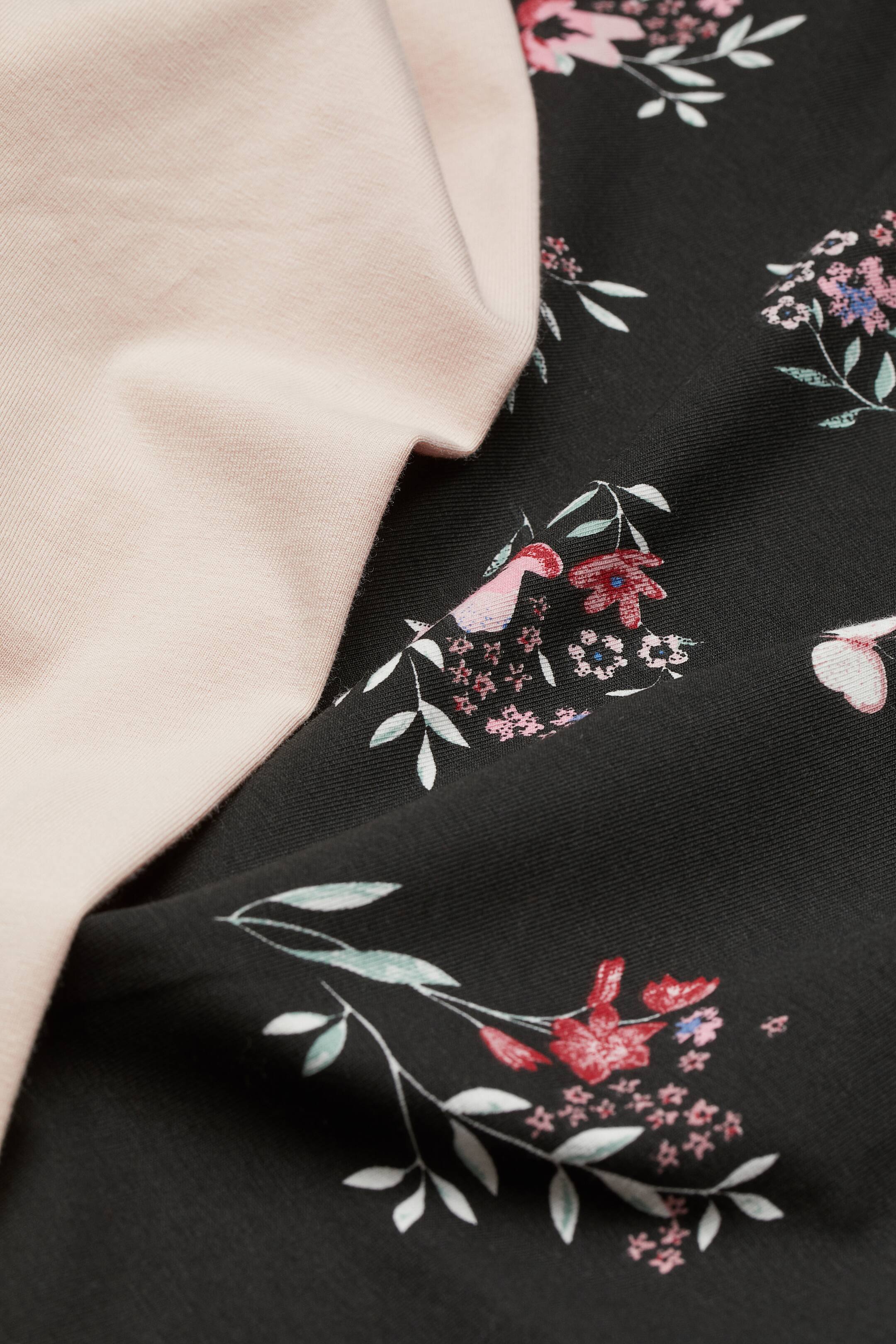 2-pack jersey tops - Powder pink/Paris - Kids | H&M GB