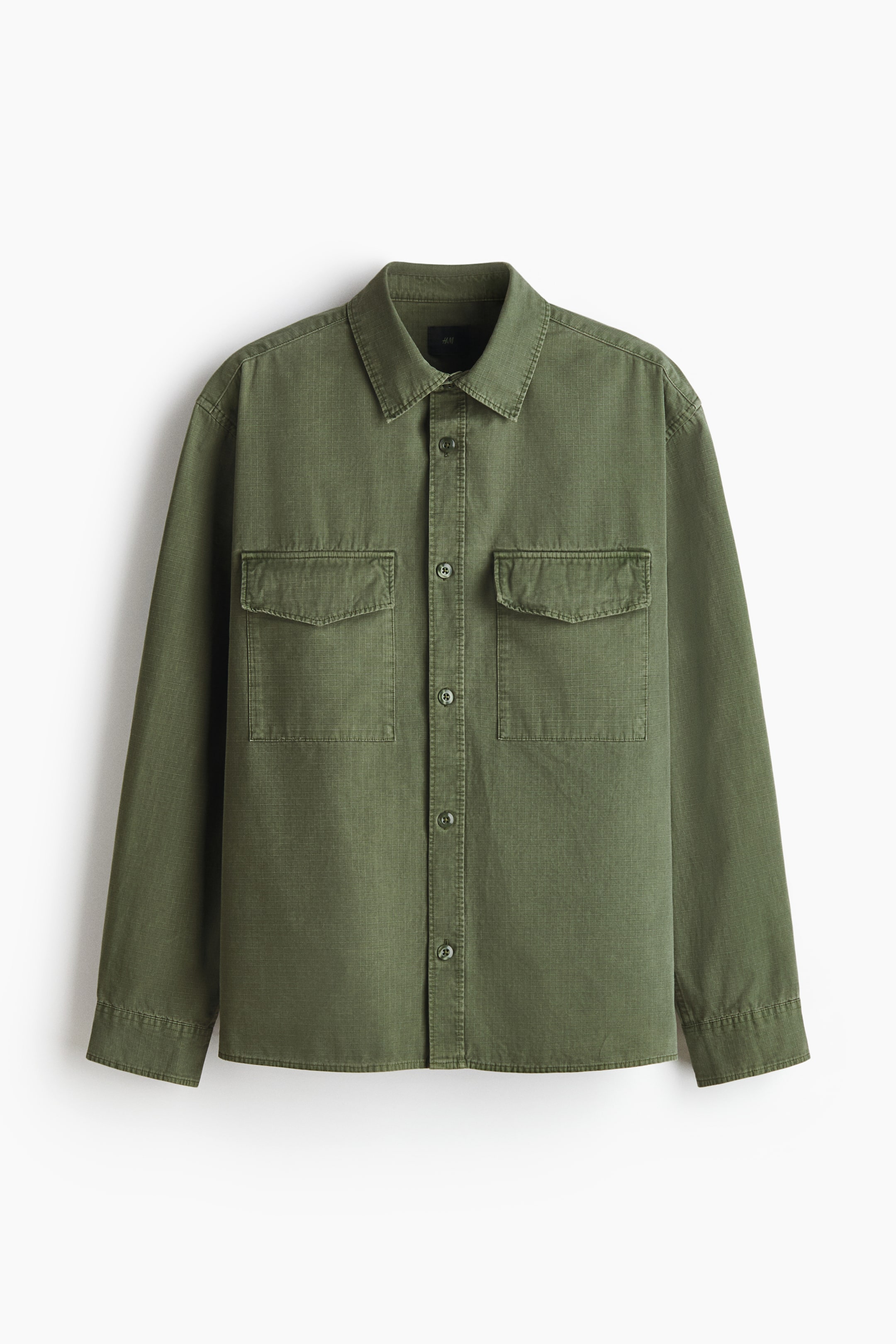 Chemise utility wear Regular Fit - Vert kaki foncé - HOMME | H&M FR