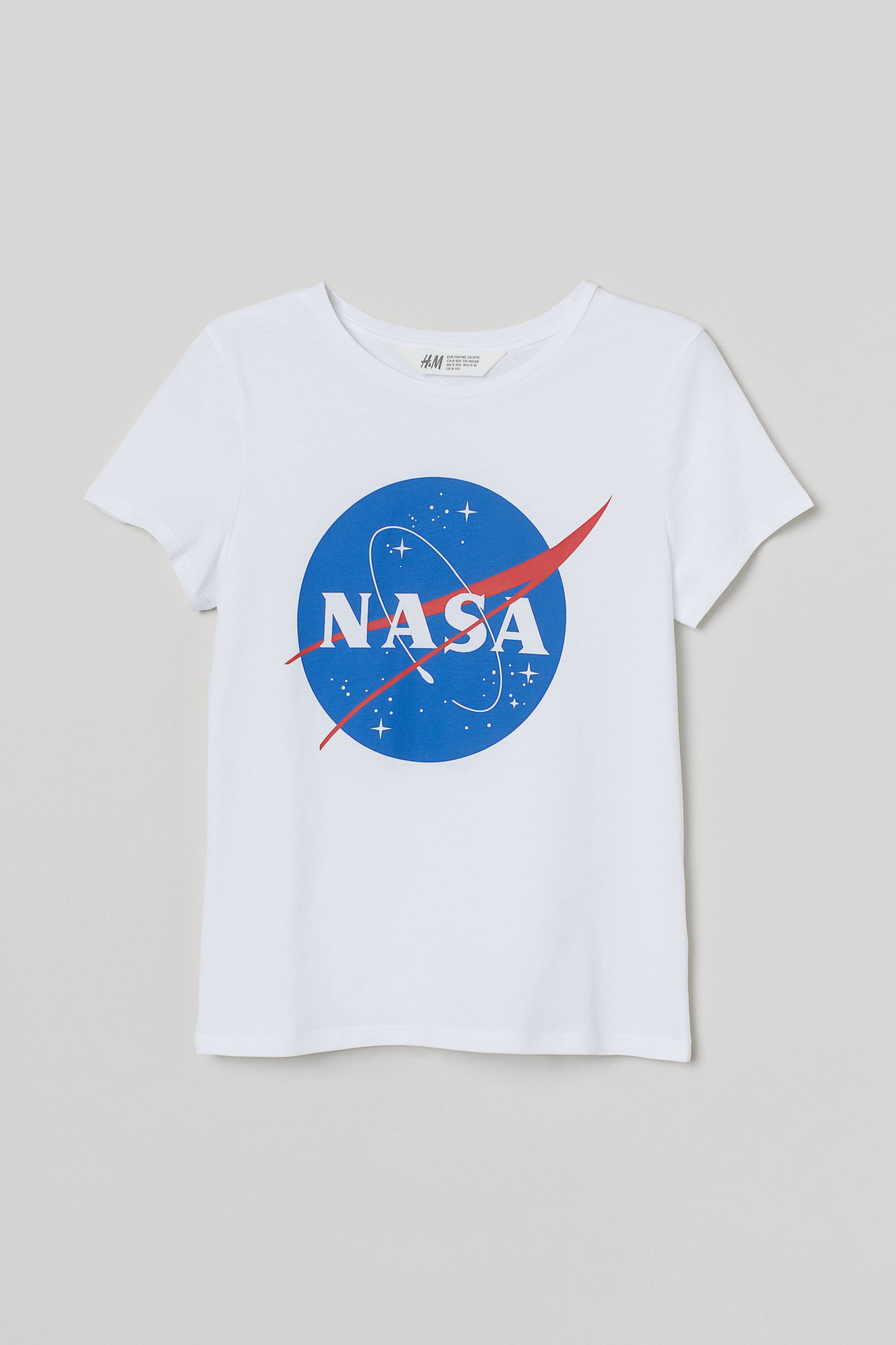 Printed T-shirt - White/NASA - Kids | H&M CA