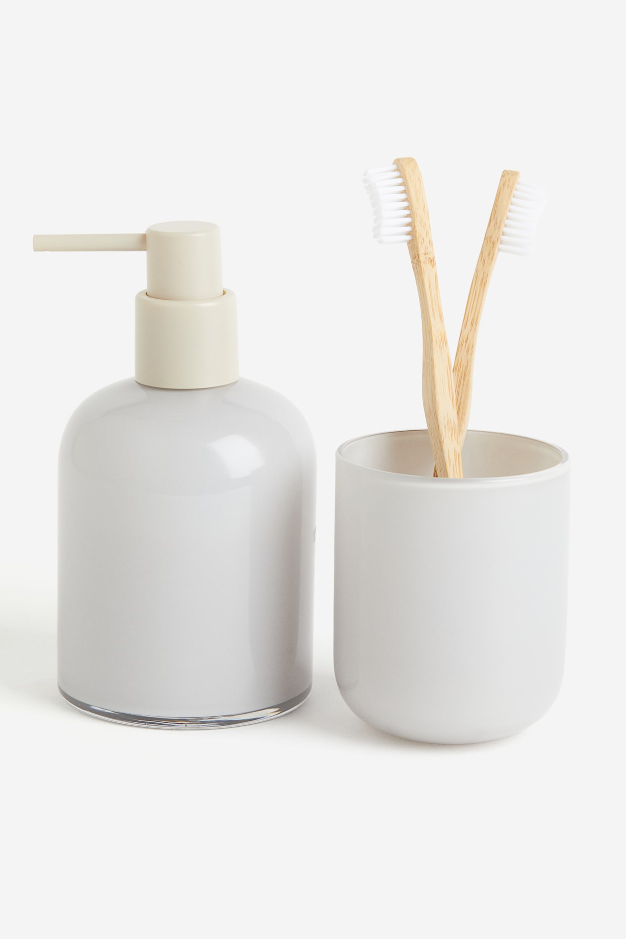 Light gray Glass Soap Dispenser at H&M Home | H&M US