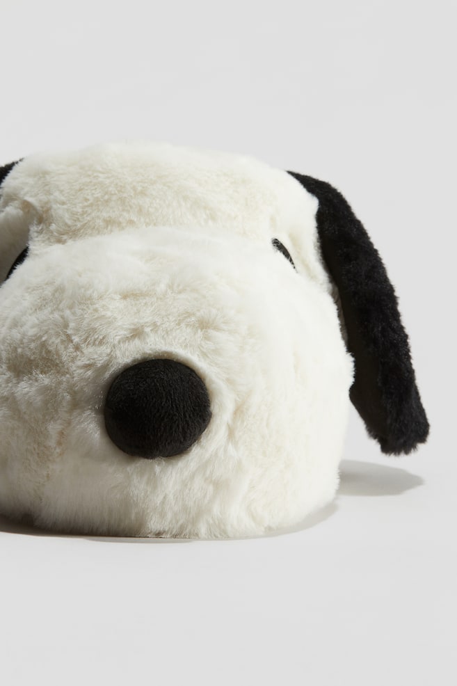 Pantuflas de pelo sintético - Blanco/Snoopy - Kids | H&M MX