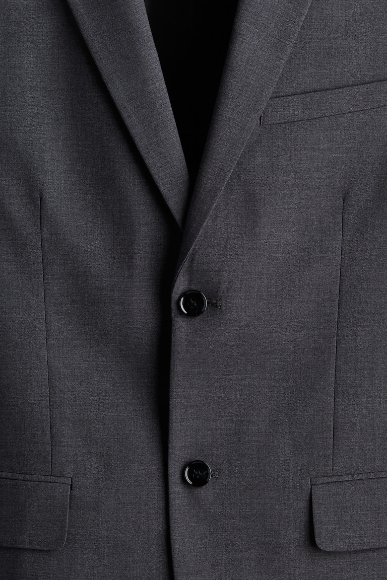 Men’s Dark gray Skinny Fit Single-Breasted Jacket | H&M US
