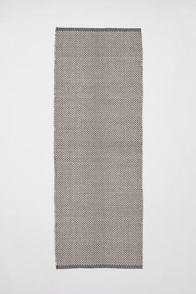 Patterned cotton rug - Natural white/Black - Home All | H&M IE
