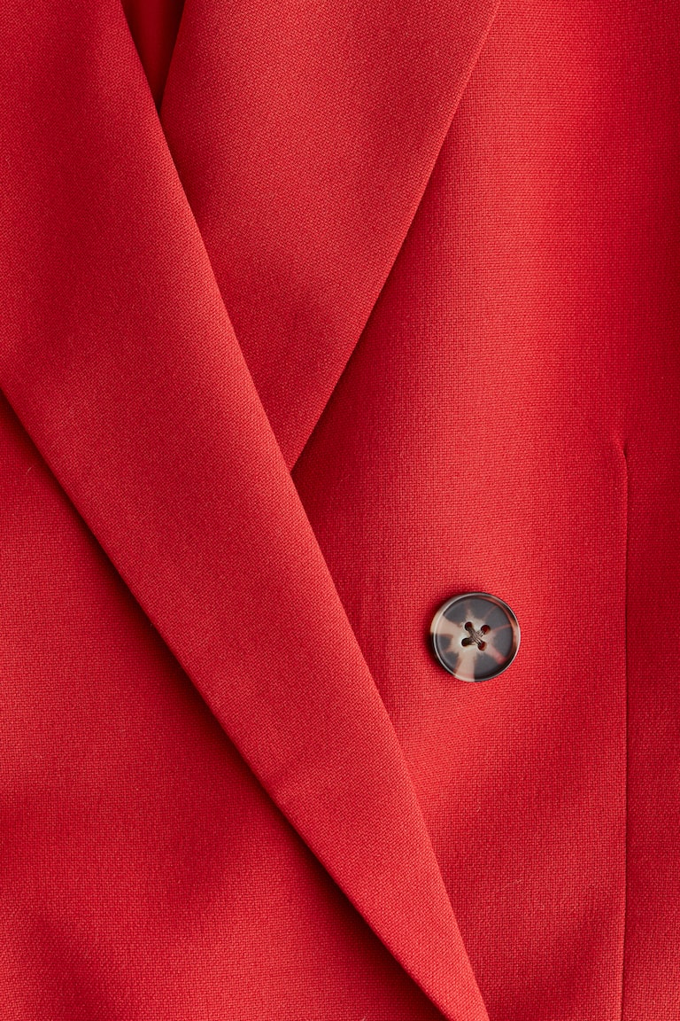 Double-Breasted Blazer - Red - Ladies | H&M US