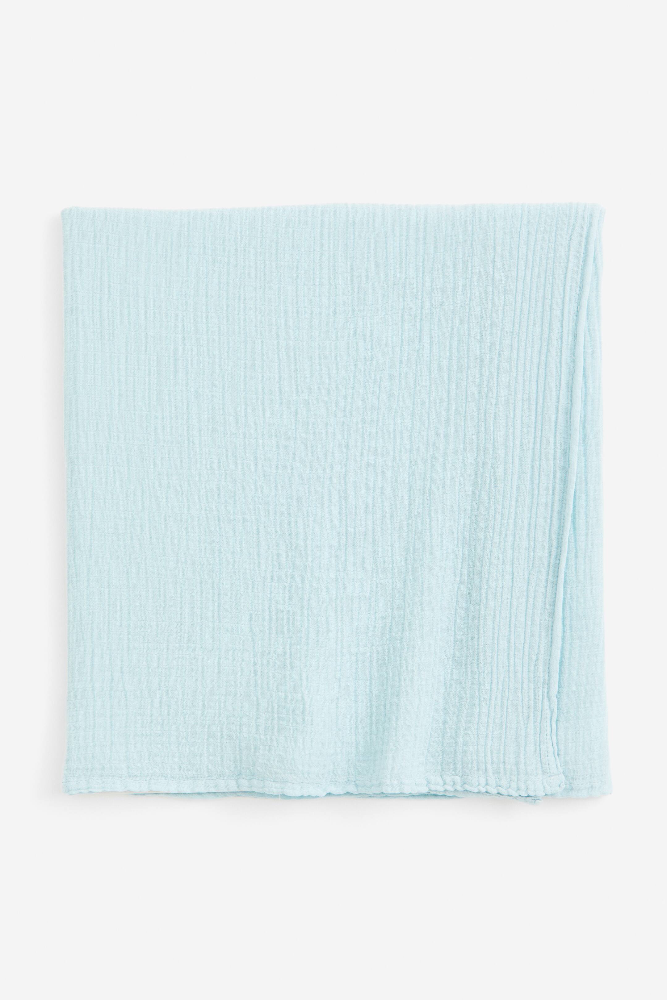 Cotton Muslin Comfort Blanket - Light blue - Home All | H&M CA