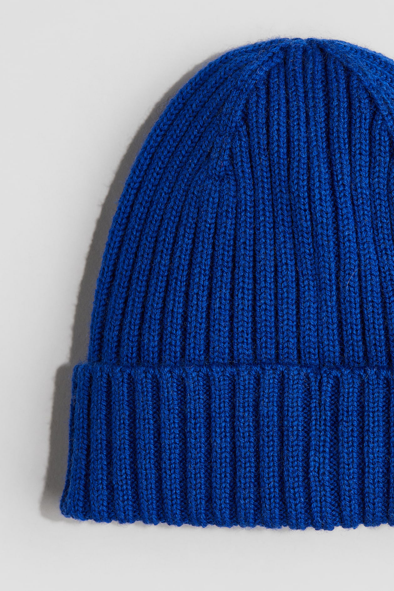 Bright blue Rib-Knit Wool Beanie for kids | H&M US