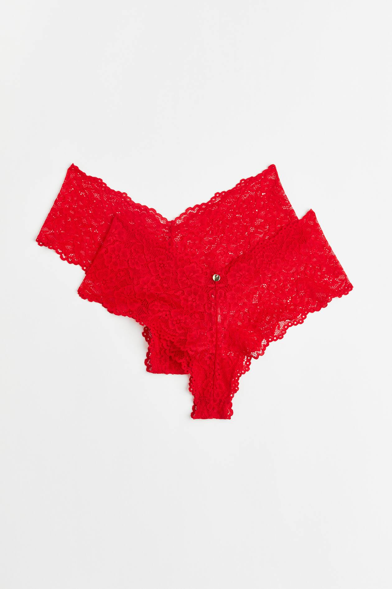 2-pack lace Brazilian briefs - Red - Ladies | H&M GB