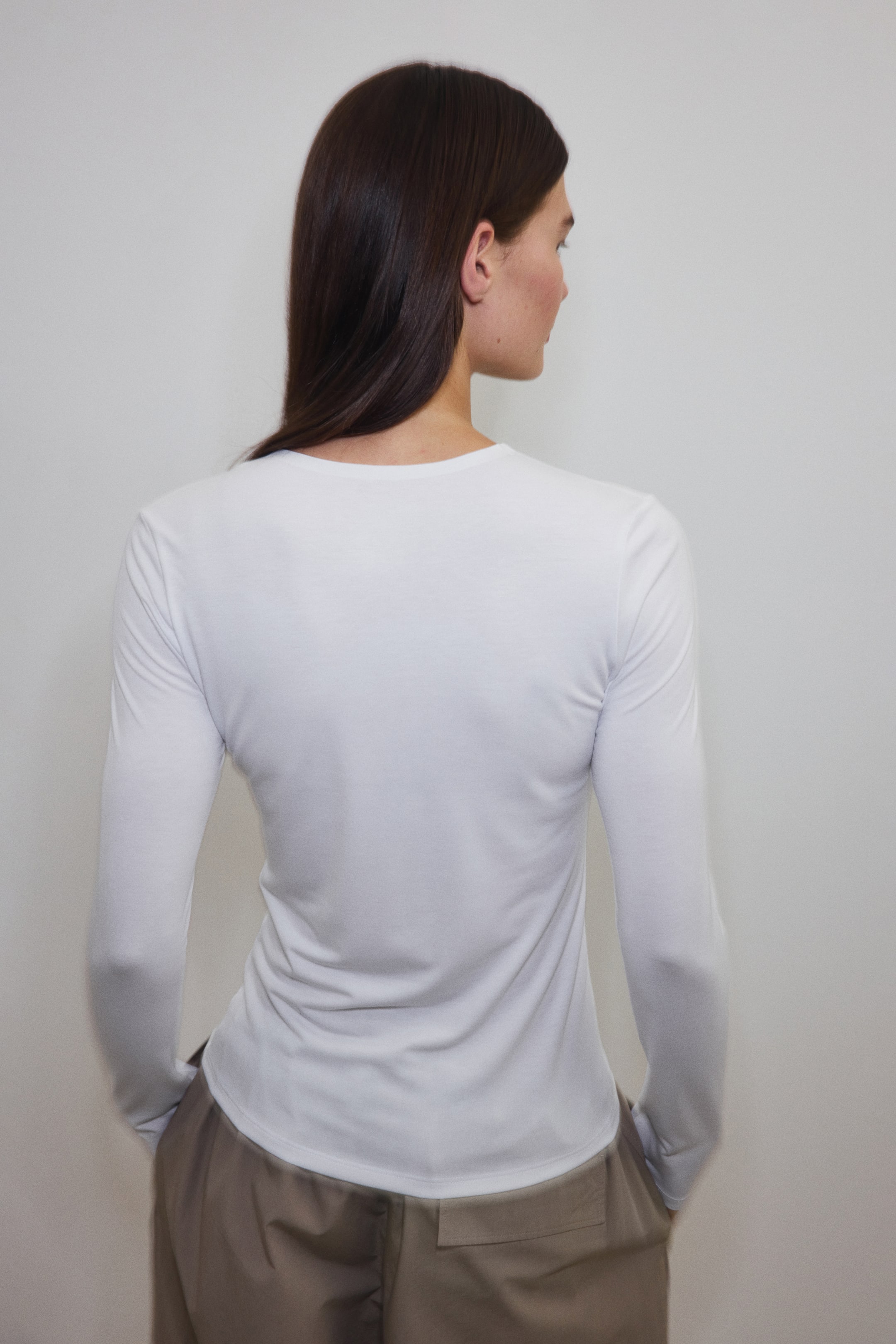 Women's White Warming Slim-Fit Top | H&M US