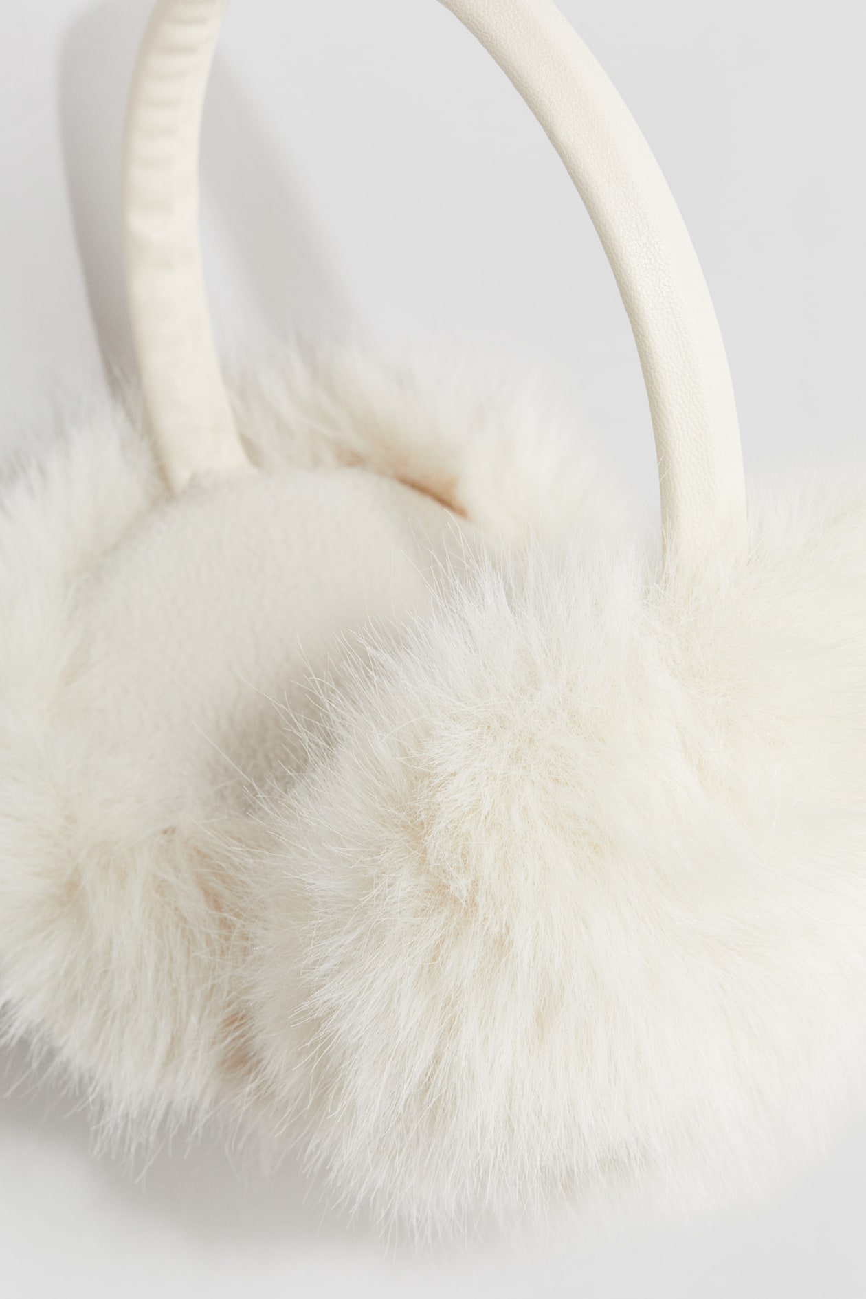 White Fluffy Earmuffs for kids | H&M US
