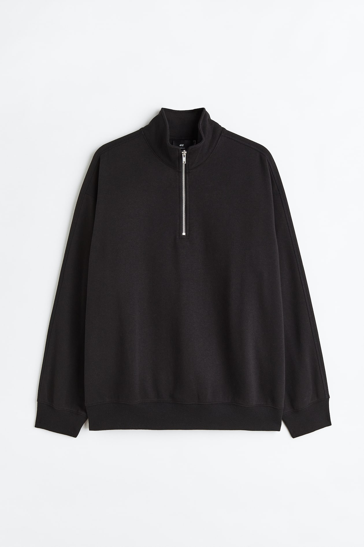 THERMOLITE® Loose Fit Zip-top sweatshirt - Black - Men | H&M SG