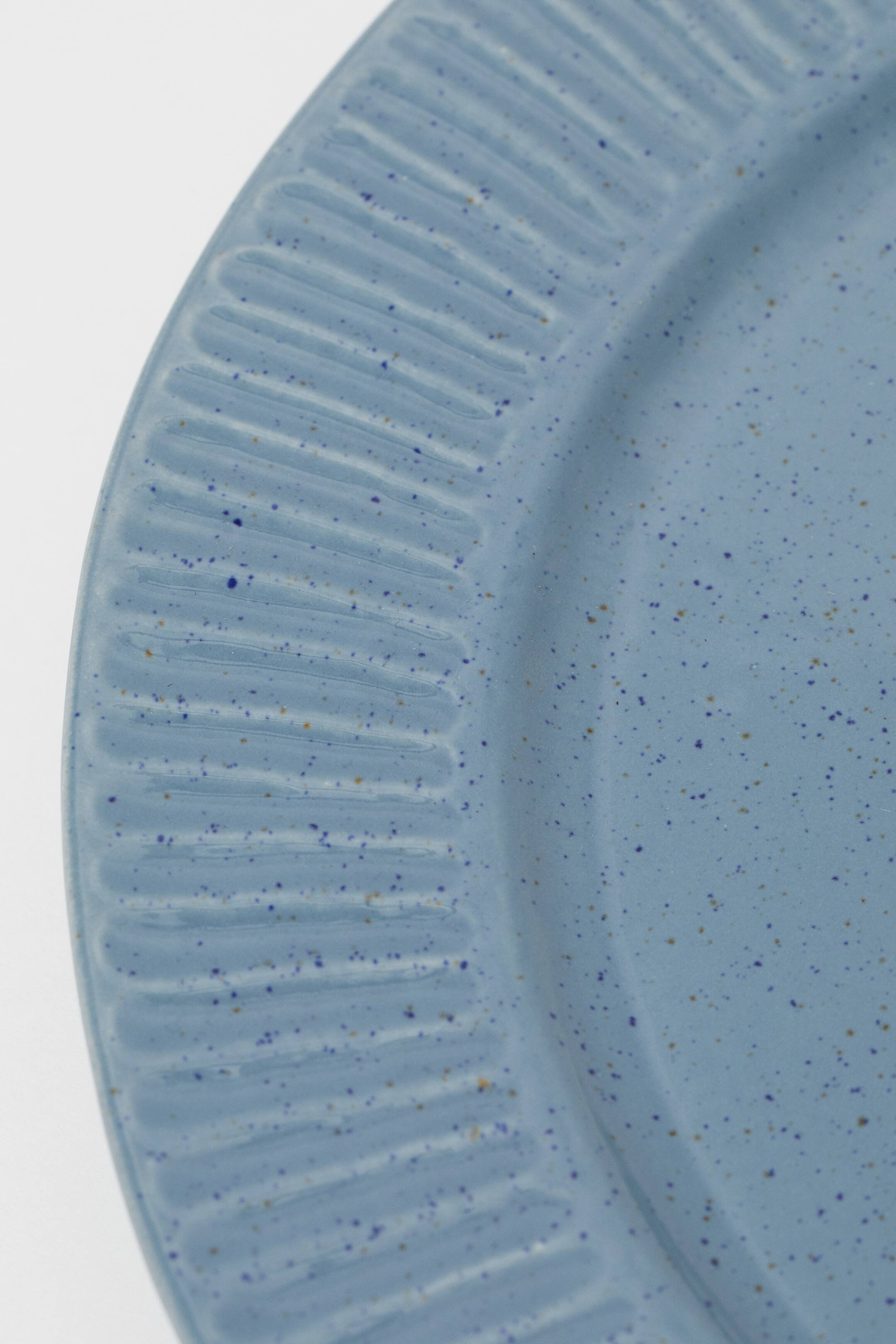 Ceramic plate - Blue-grey - Home All | H&M GB