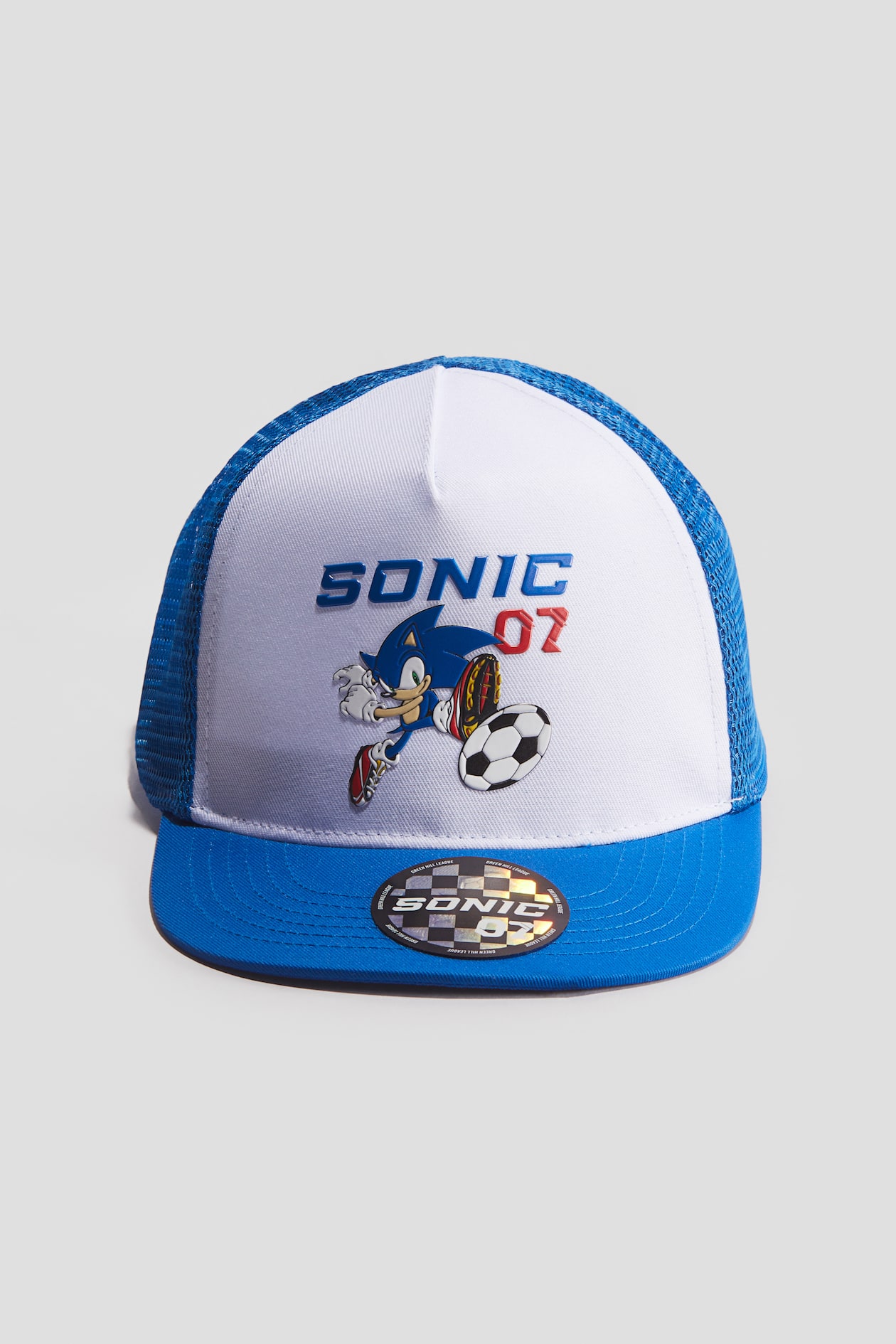 Bright blue/Sonic the Hedgehog Motif-detail cap for kids | H&M GB